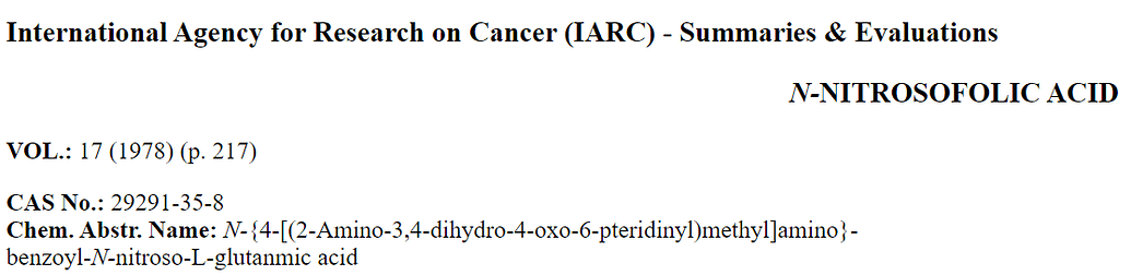 CMHP meeting from January: N-nitroso-Mefanamic Acid & N-Nitroso-Folic Acid - New Scientific ...